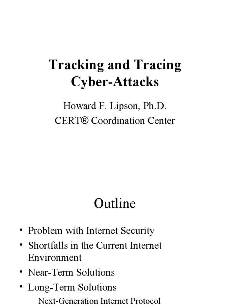 Tracking and Tracing Cyber-Attacks | PDF | Internet Protocols | Denial ...