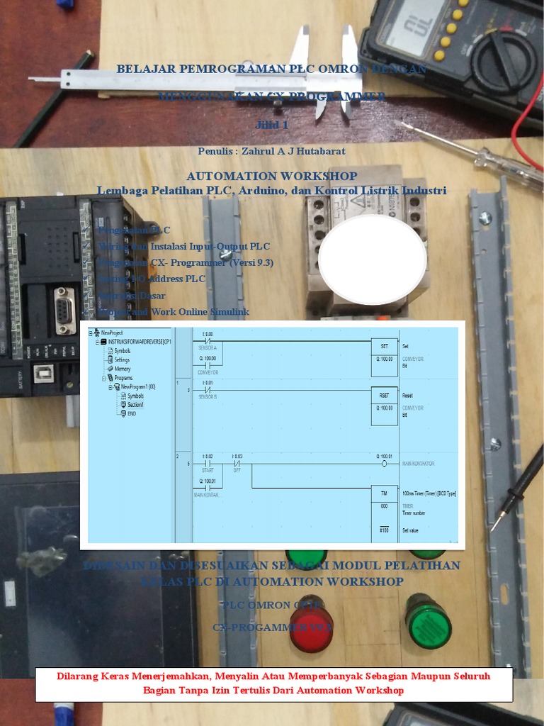 Belajar Pemrograman PLC Omron Dengan Menggunakan CX | PDF