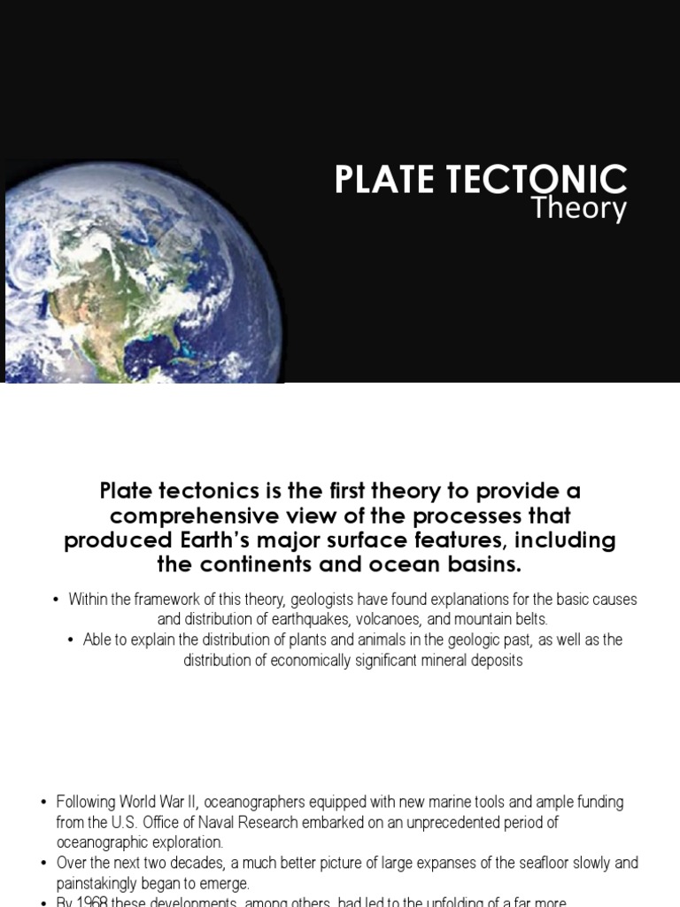 G10 Q1 L7 Plate Tectonic Theory | PDF | Plate Tectonics | Geology