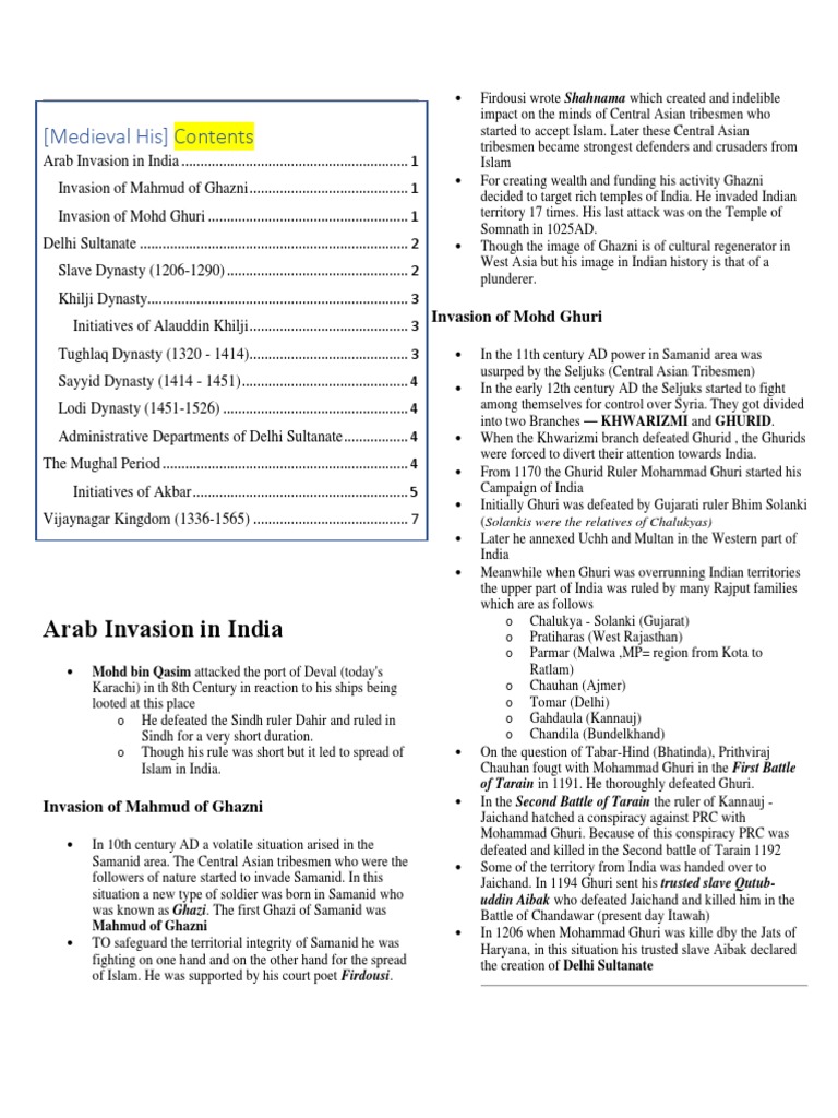 Medieval History Print | PDF