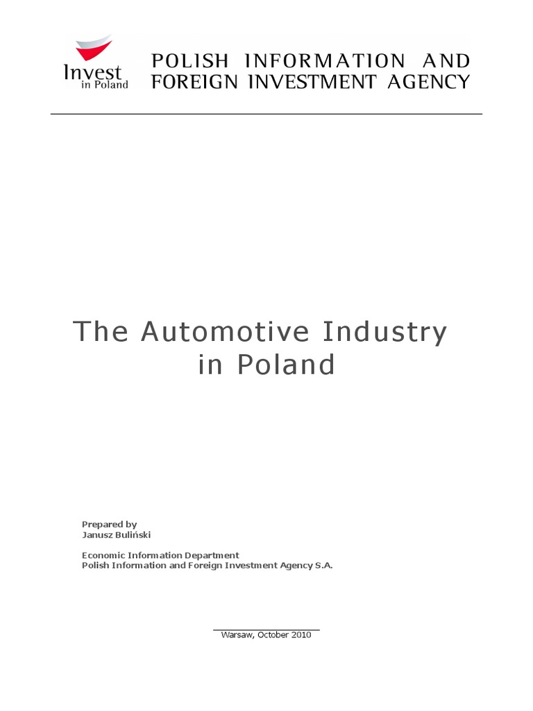 Automotive Industry in Poland | PDF | Car | Poland