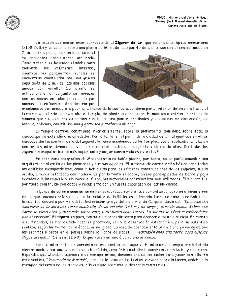 01 (1) (1) - Zigurat de Ur | PDF | templo | Mesopotamia