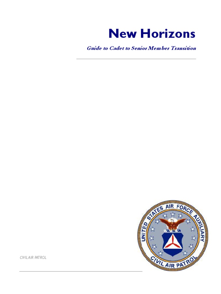 CAP Cadet to Senior Guide | Civil Air Patrol | Behavior Modification