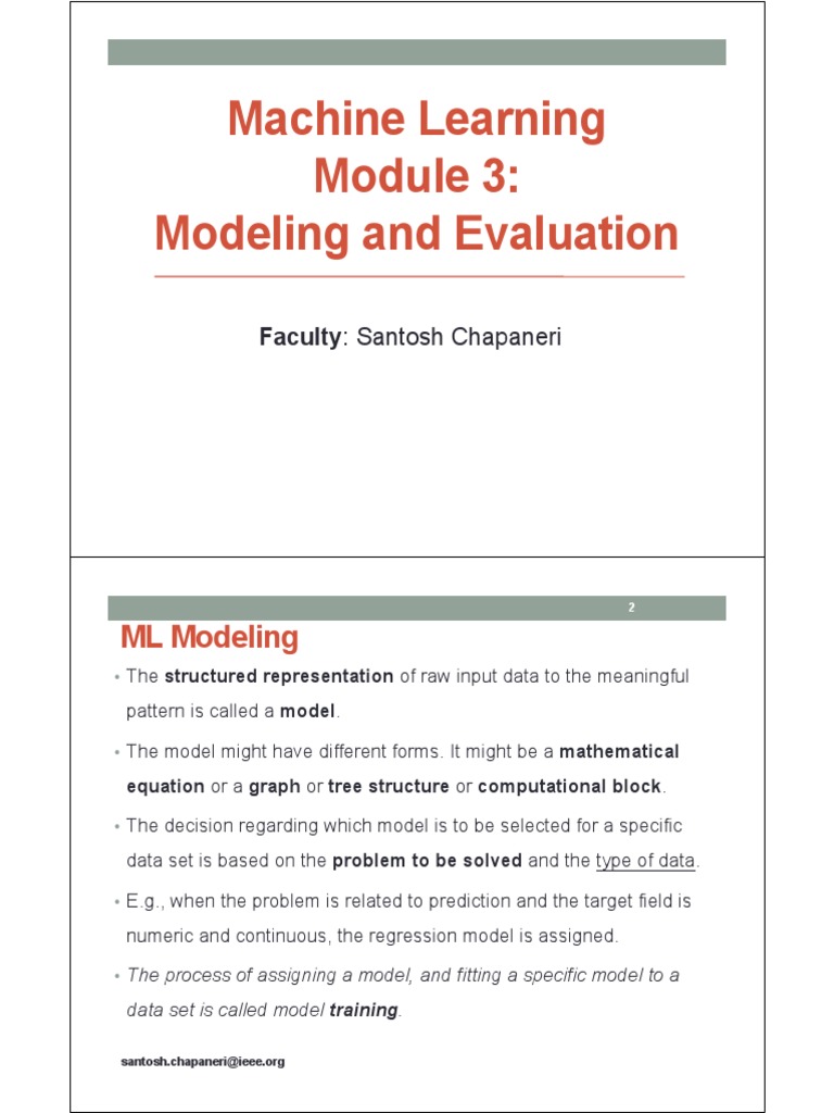 Unit 3 (ML) | PDF | Receiver Operating Characteristic | Cross Validation (Statistics)