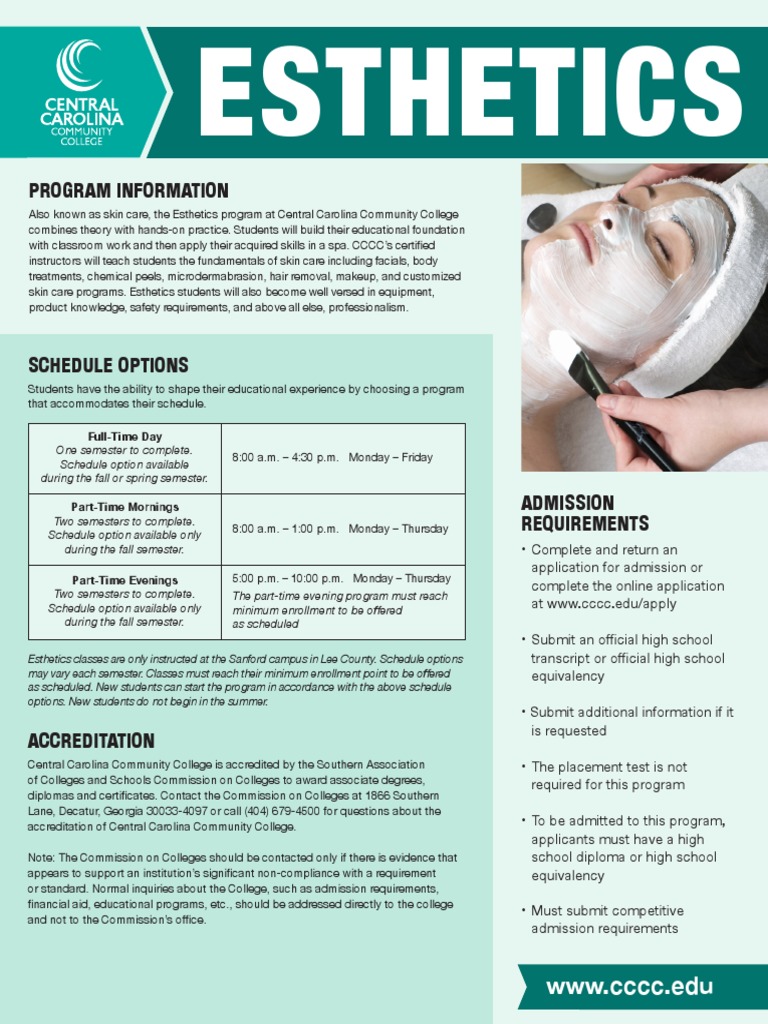 Esthetics Flyer | Download Free PDF | University And College Admission ...
