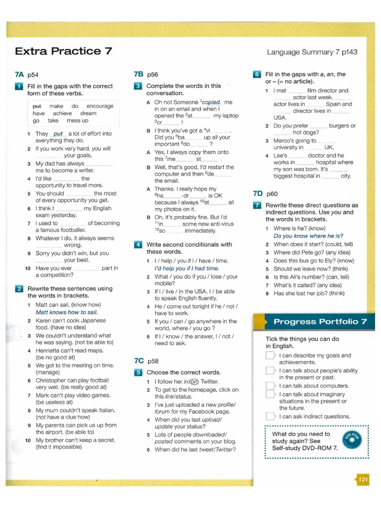 Extra Practice F2F Intermediate Students Book | PDF | Communication