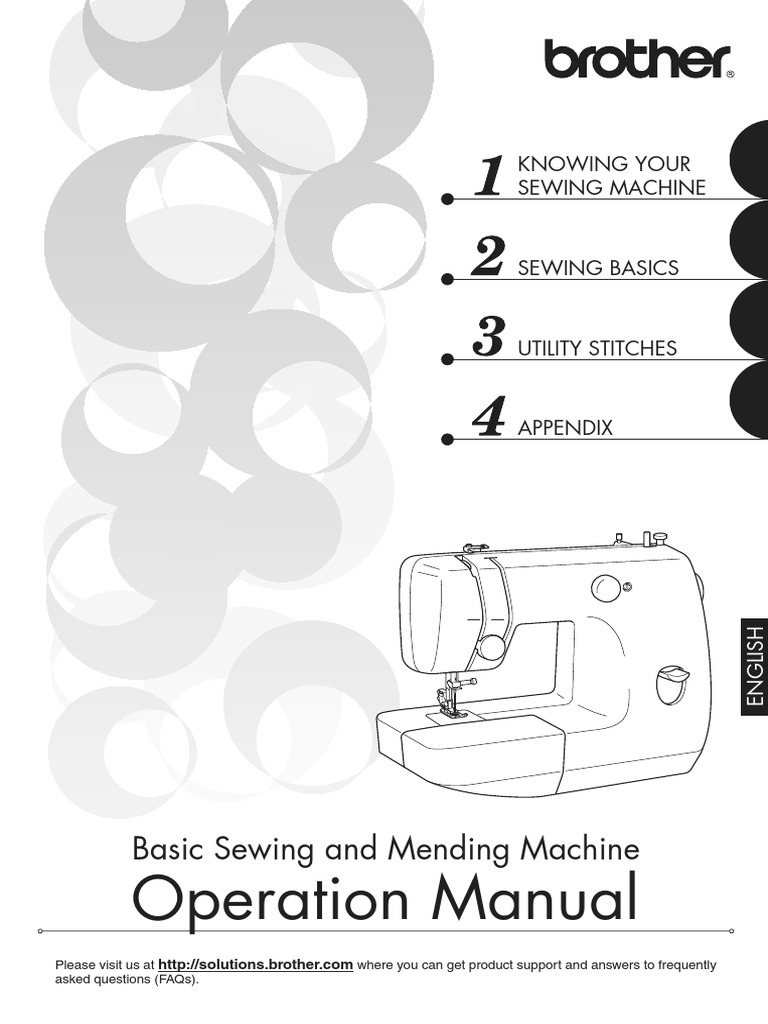 Operation Manual: Basic Sewing and Mending Machine | PDF | Sewing ...