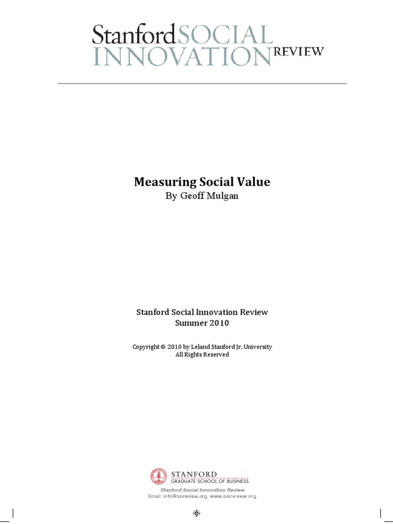 Measuring Social Value | PDF | Interest Rates | Discounting