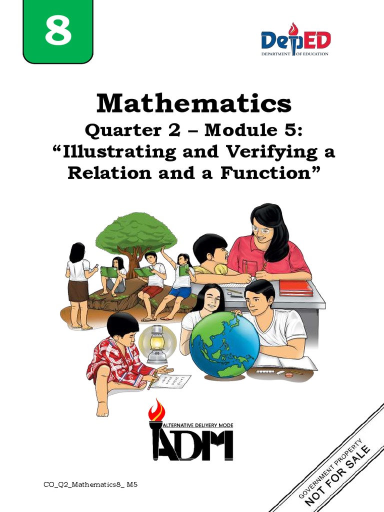 Mathematics: Quarter 2 - Module 5: "Illustrating and Verifying A Relation and A Function" | PDF ...