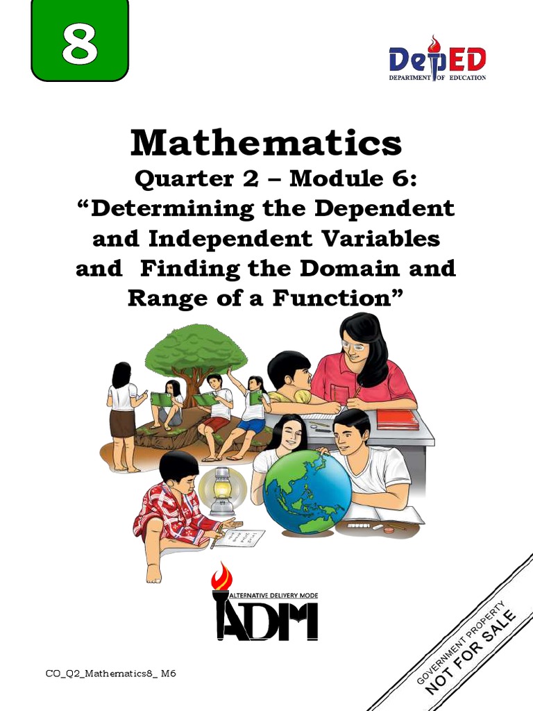 Math8 - q2 - Mod6 - Determining The Dependent and Independent Variables and Finding The Domain ...