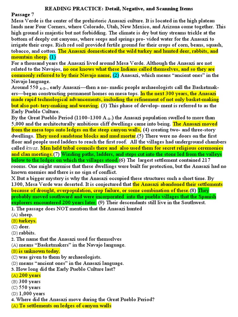 Reading-Detail, Negative and Scanning Items | PDF | Scuba Diving ...