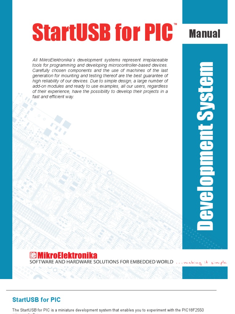 Startusb Pic Manual v101 | PDF | Booting | Microcontroller