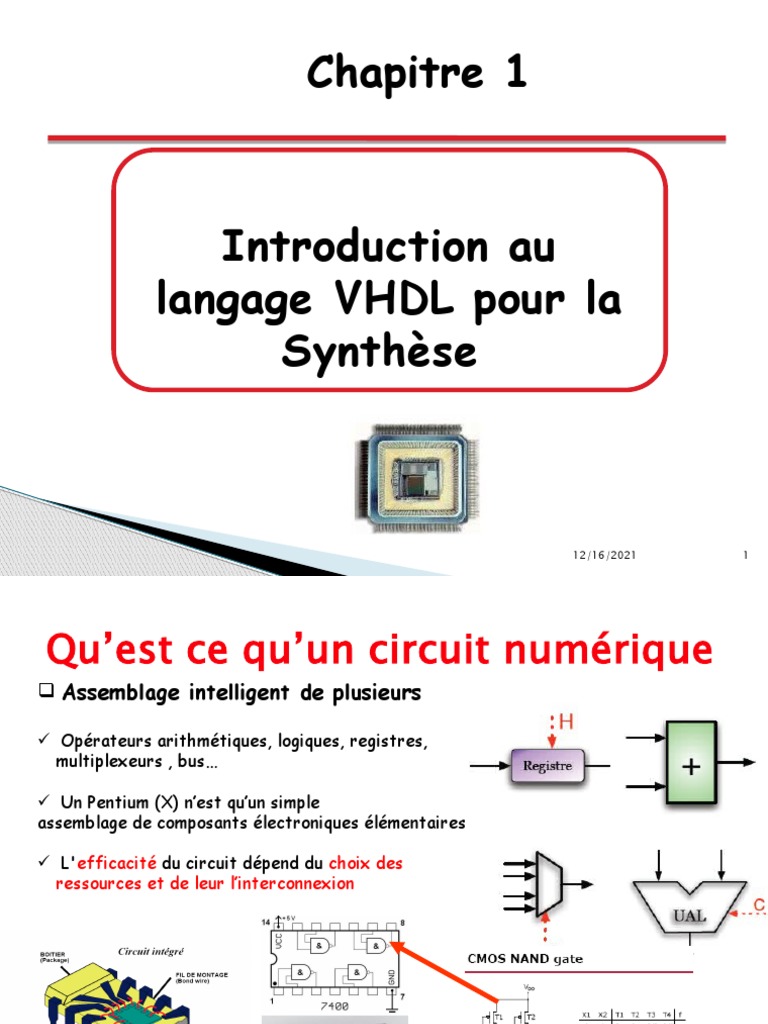 Cours VHDL | PDF | VHDL | Matériel informatique