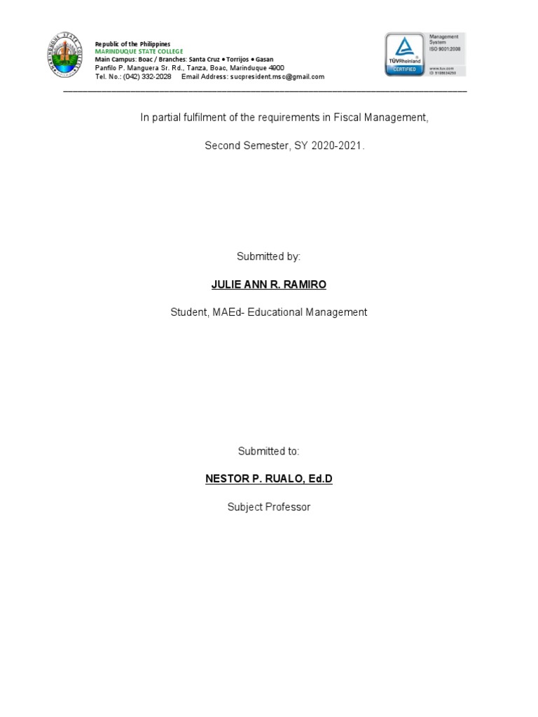 9.7 Management of School Canteen | PDF | Audit | Foods