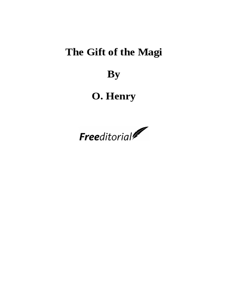 The Gift of The Magi-Full Text | PDF