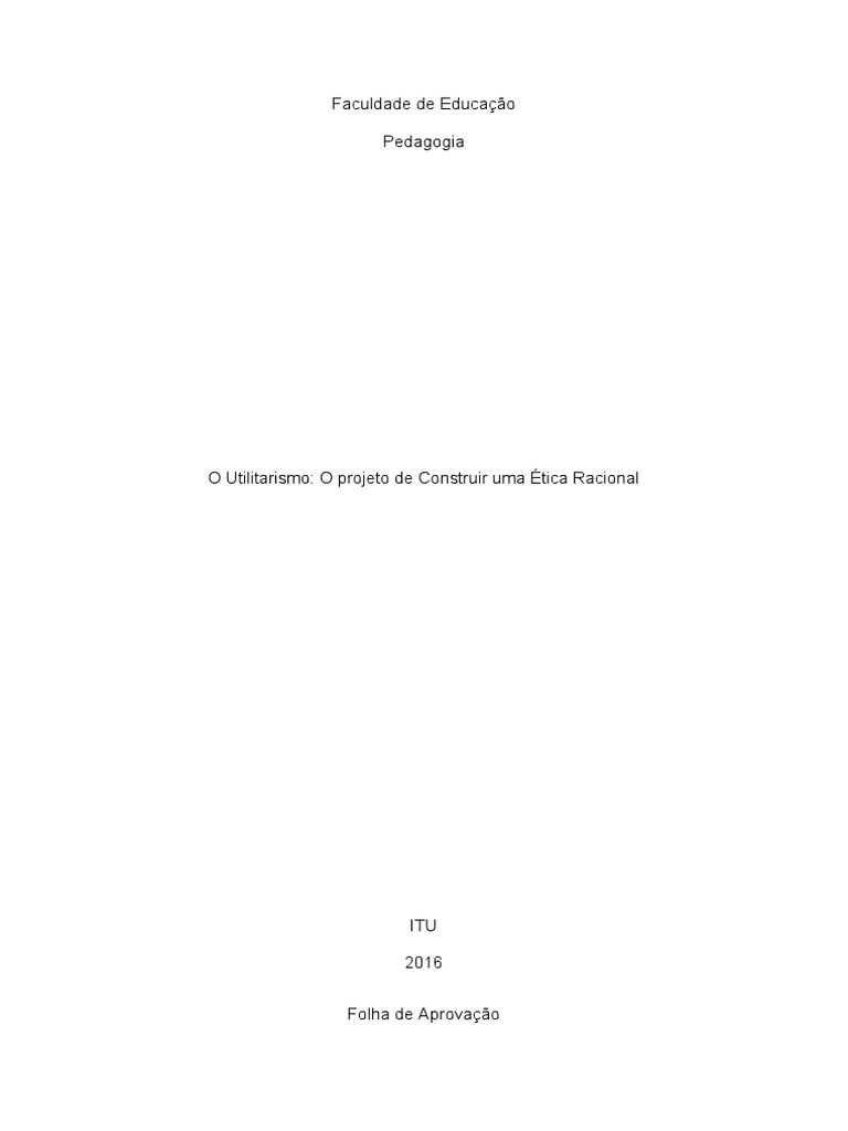 BREVE HISTORIA DA ETICA-utilitarismo | PDF | Utilitarismo | John Stuart ...