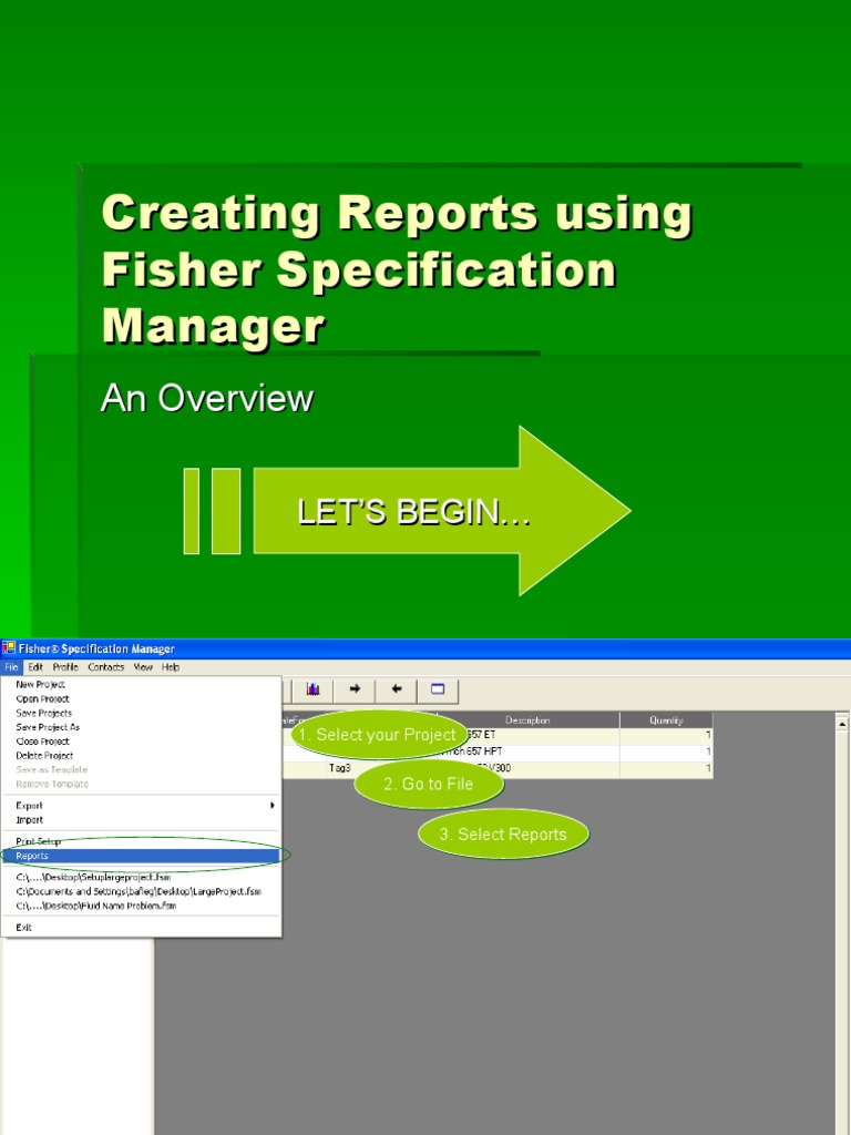 Creating Reports Using Fisher Specification Manager | PDF | Computing | Software