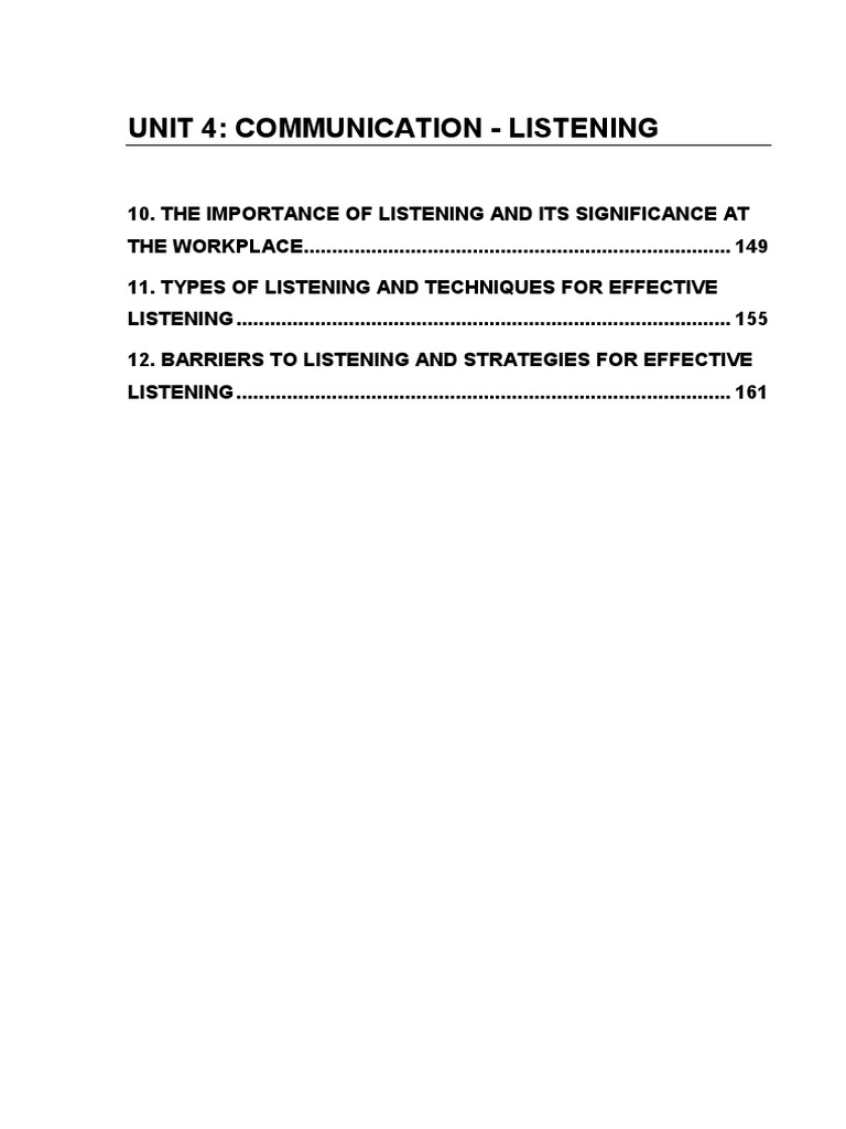 Business Communication Unit 4 | PDF | Attention | Nonverbal Communication
