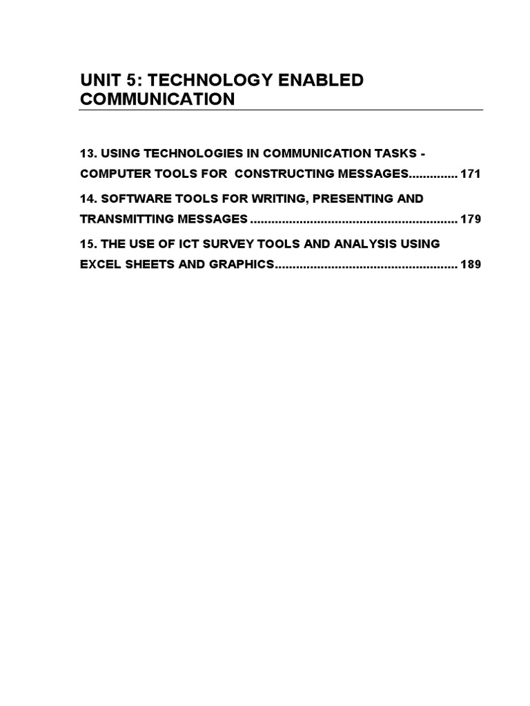 Business Communication Unit 5 | PDF | Page Layout | Personal Digital Assistant