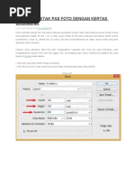 Ukuran Foto 4R Dalam CM Dan Pixel + Templatenya Di Photoshop | PDF
