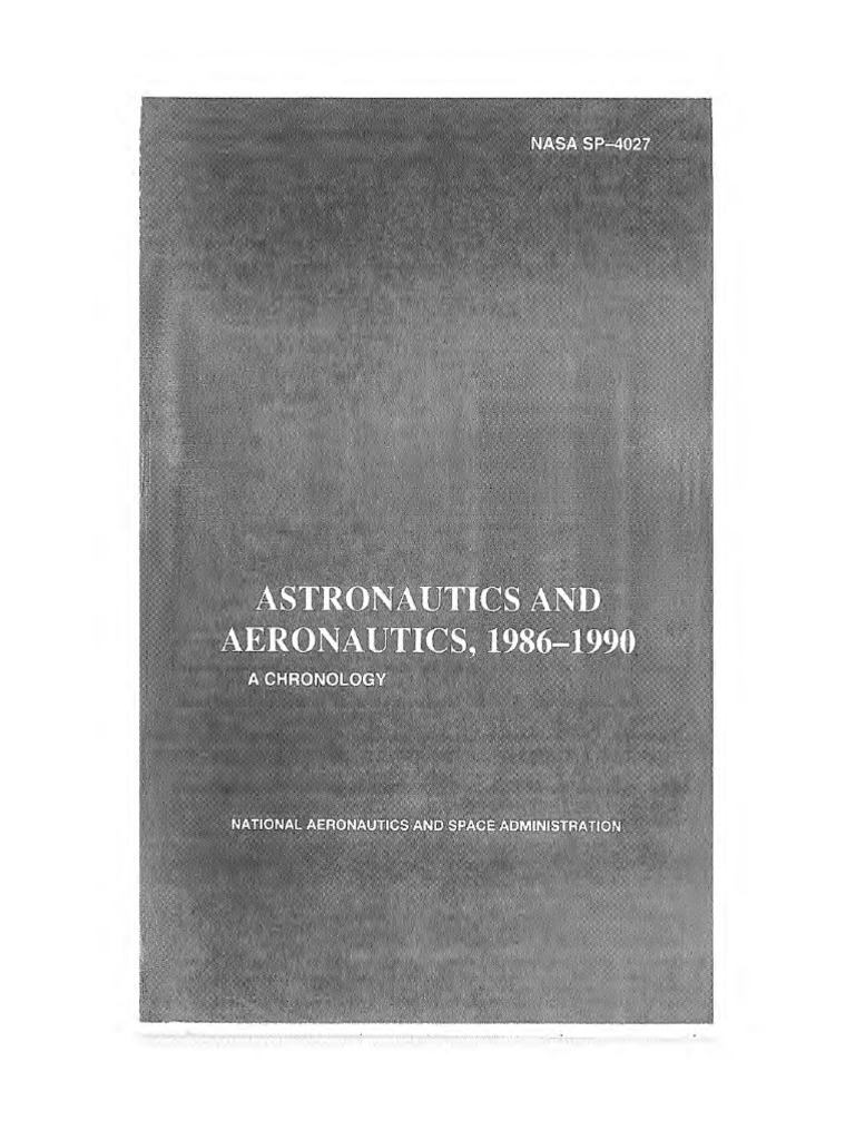 NASA Chronology: Astronautics 1986-1990 | PDF | Nasa | Space Shuttle