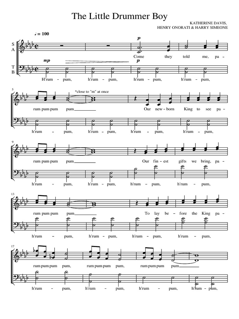 The Little Drummer Boy: Katherine Davis, Henry Onorati & Harry Simeone ...