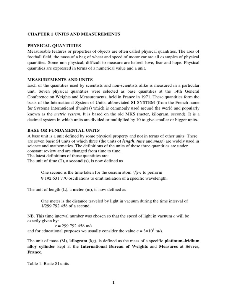 PH 110 Chapters 1 To 4 | PDF | Coordinate System | Significant Figures