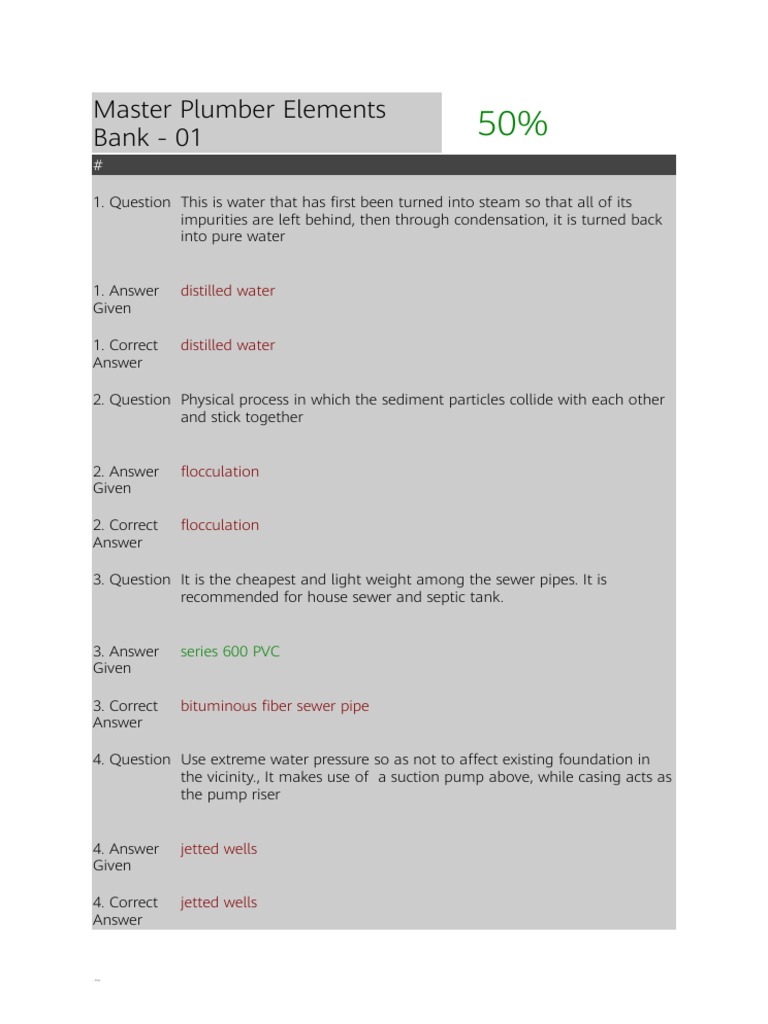 Master Plumber Reviewer 1 | PDF | Pump | Plumbing