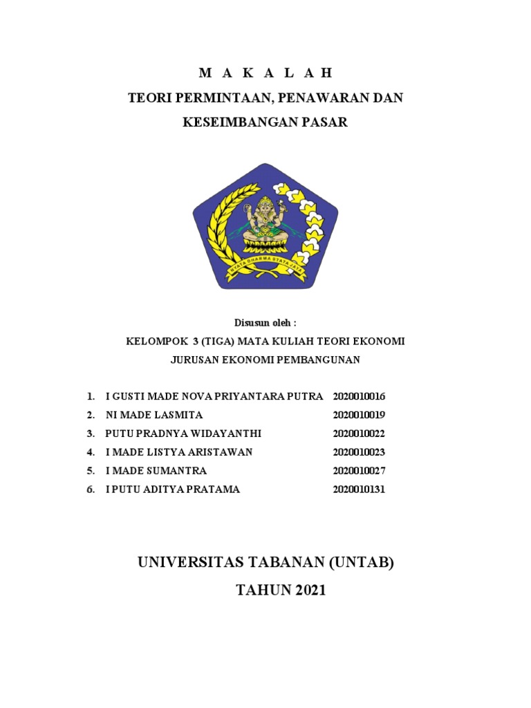 93% Makalah Permintaan Untab 2021 | PDF