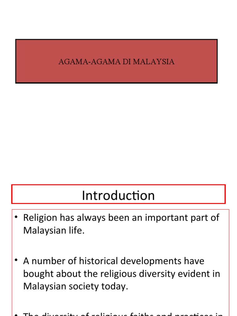 Agama Di Malaysia Nota Kuliah 20 Oktober 2020 | PDF | Malaysia ...