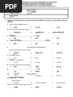 Soal Pts Bahasa Arab Kelas 3 Sem 1 | PDF