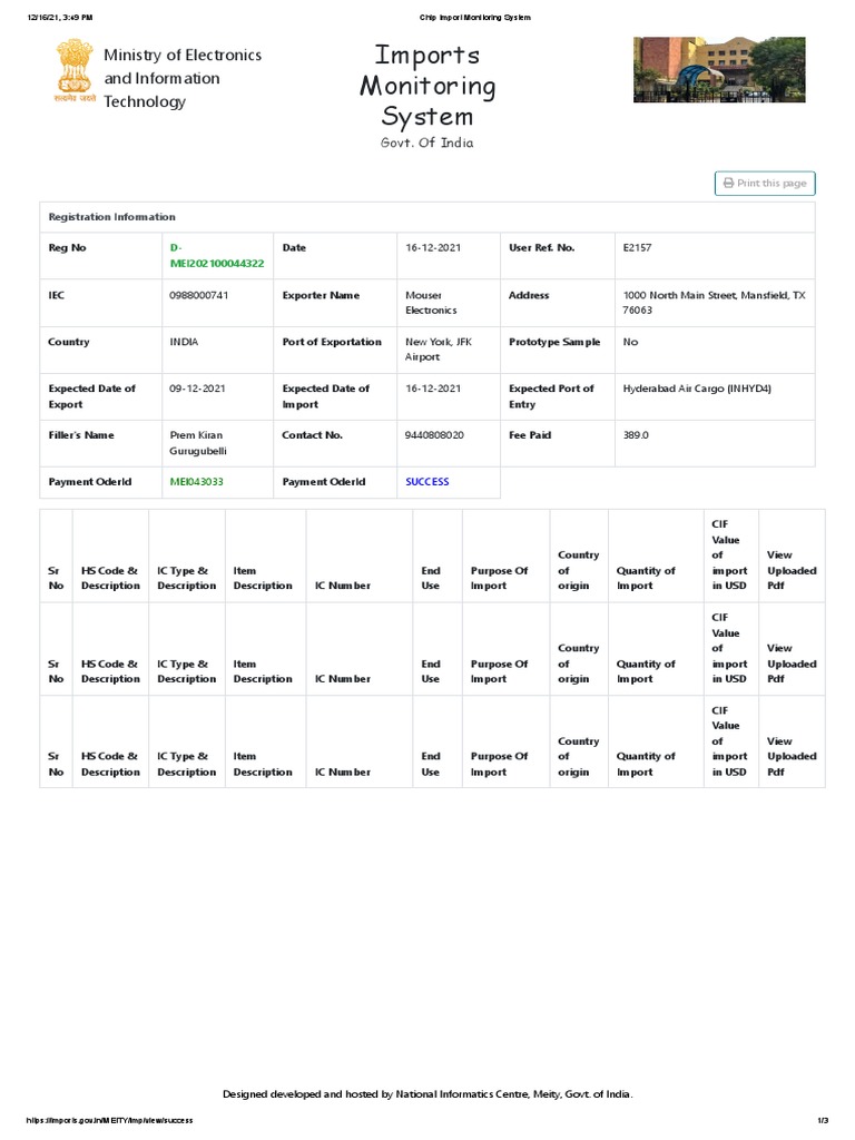 Chip Import Monitoring System | PDF | Electronic Circuits | Digital ...