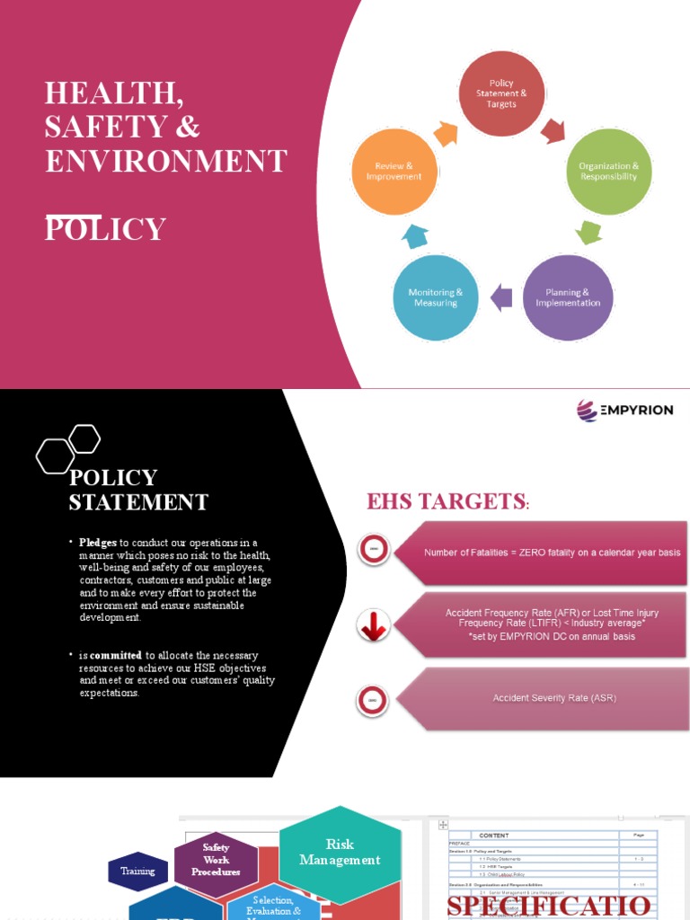 Environment, Health & Safety Policy - PPT-rev3 | PDF | Audit ...