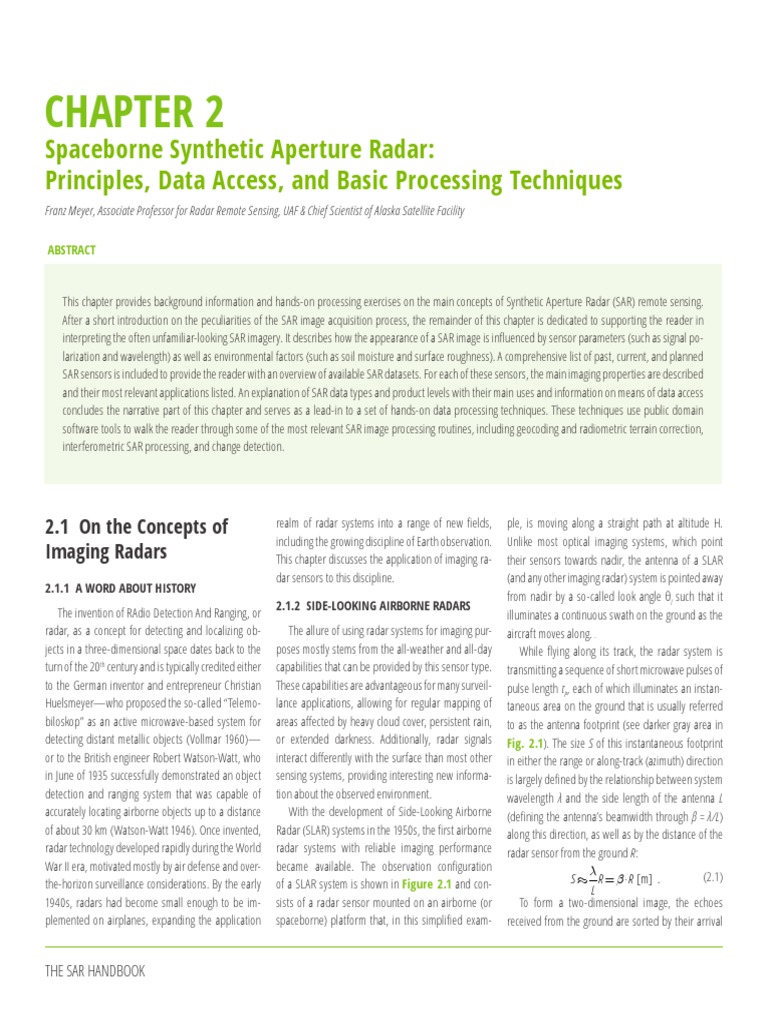 The SAR Handbook Chp2Content | PDF | Polarization (Waves) | Radar