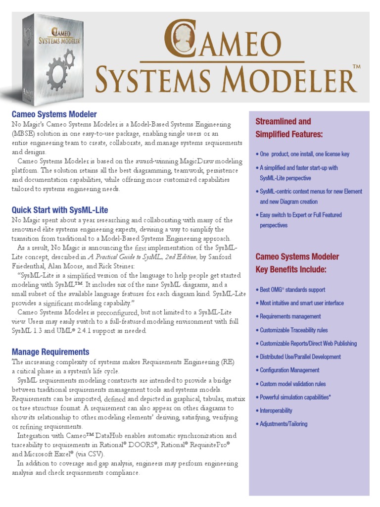 Cameo Systems Modeler | PDF | Computing | Software