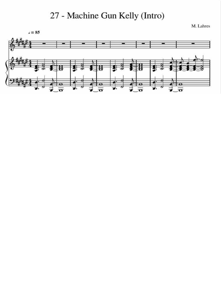 Machine Gun Kelly - 27 (Intro) | PDF