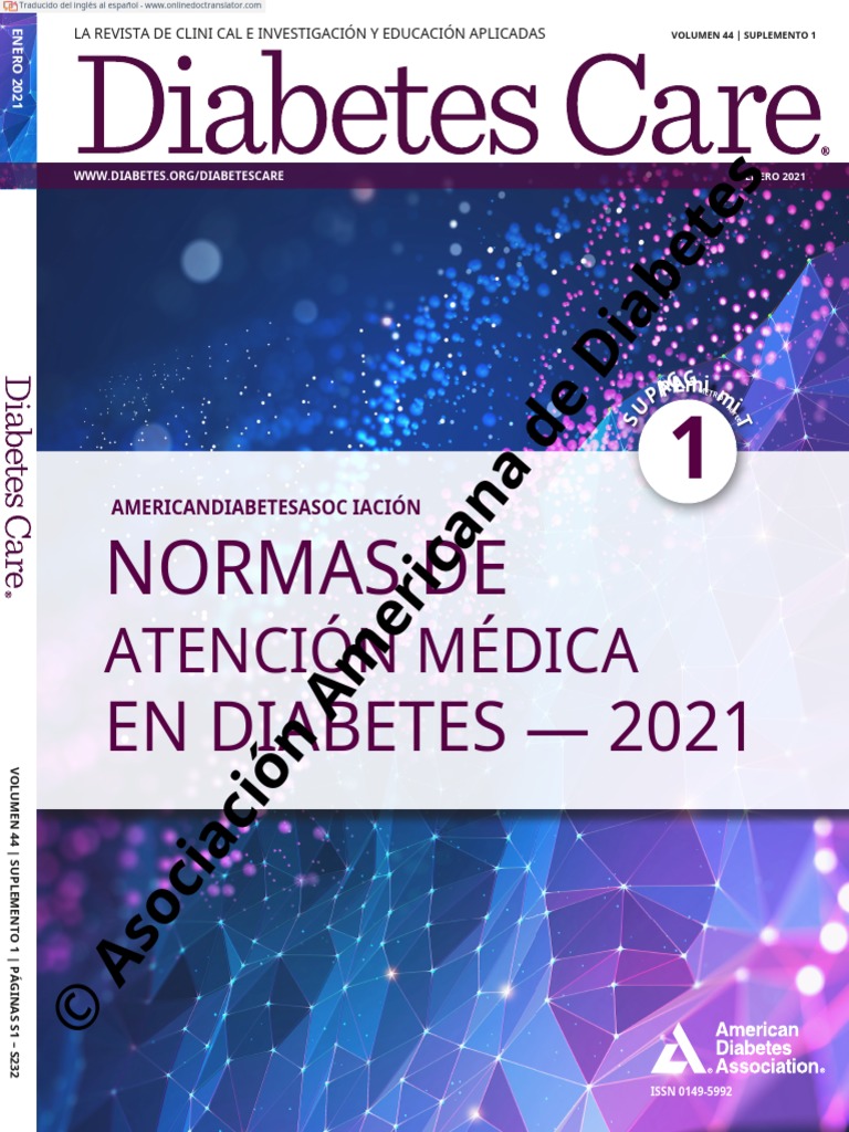 ADA 2021 (En. Es.) | PDF | Diabetes | Enfermedades cardiovasculares