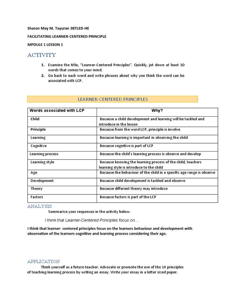 3btled-He-Edtl312-Module 1 Lesson 1-4-Tayuran | PDF | Human Nature ...