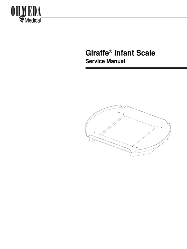 Giraffe Infant Scale: Service Manual | PDF | Amplifier | Power Supply