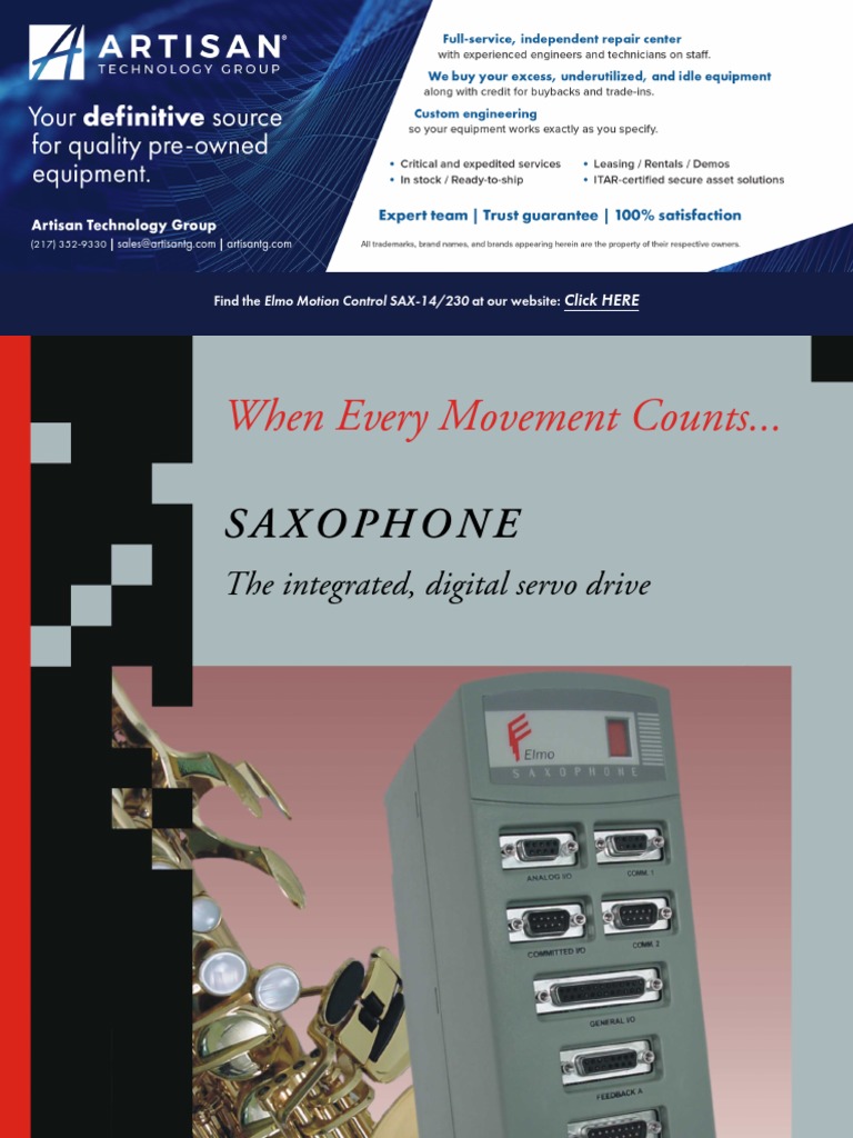 Elmo Motion Control SAX 14 230 Datasheet 202062515269 | PDF | Power ...
