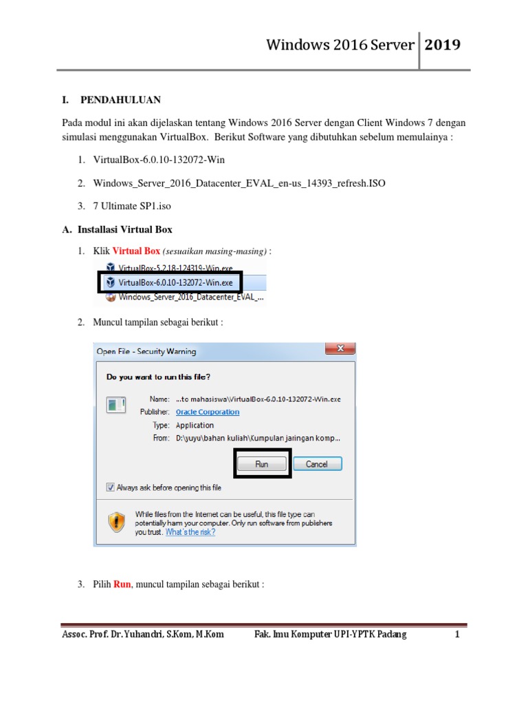 Modul Windows 2016 Server Part 1 | PDF