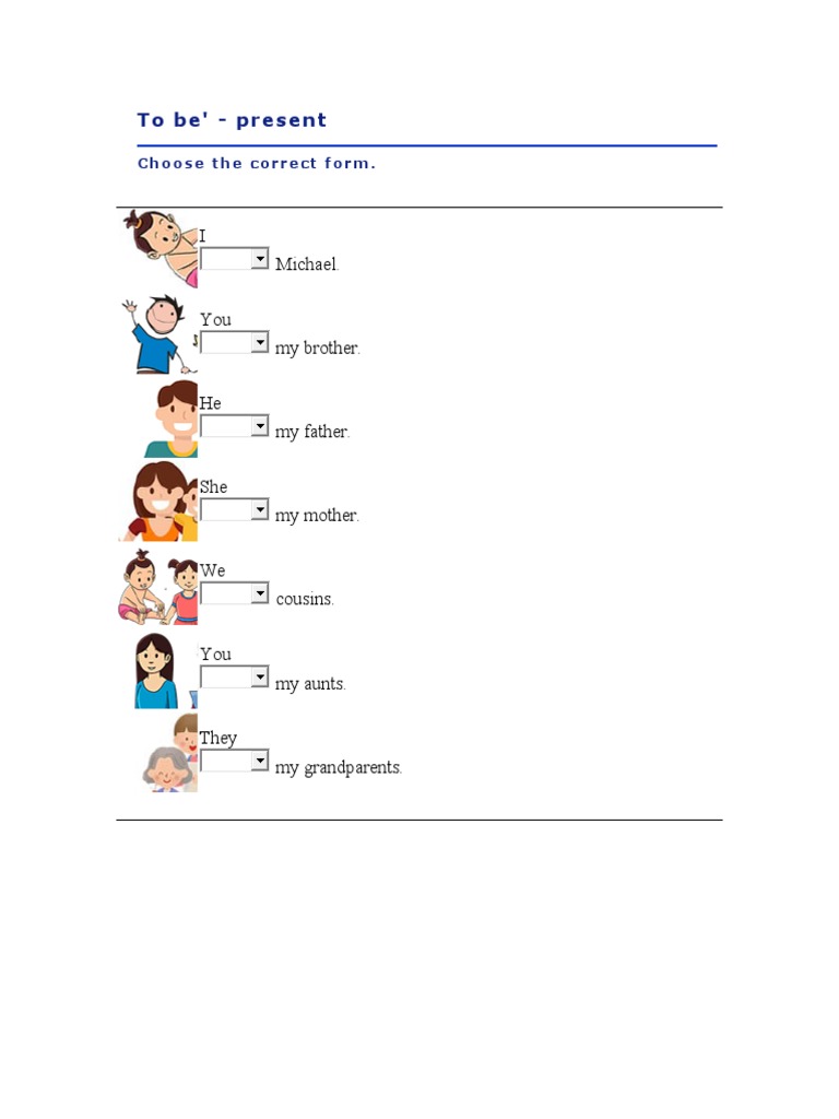 To Be' - Present: Michael | Download Free PDF | Linguistic Morphology ...
