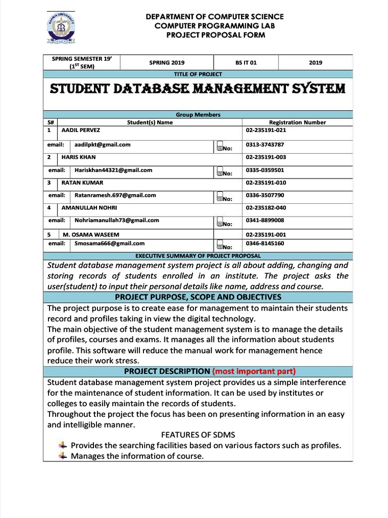 CP Project Proposal | PDF | Information Technology Management | Science And Technology