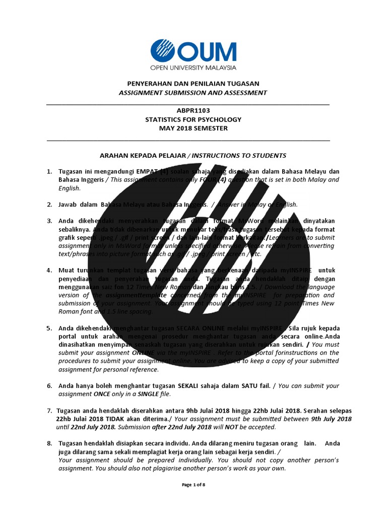 Penyerahan Dan Penilaian Tugasan | PDF