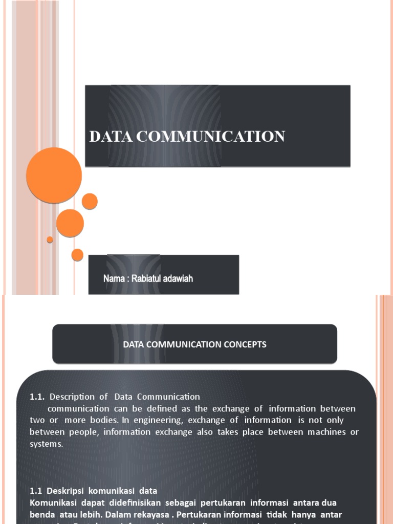 Components of Data Communication | PDF | Data Transmission ...