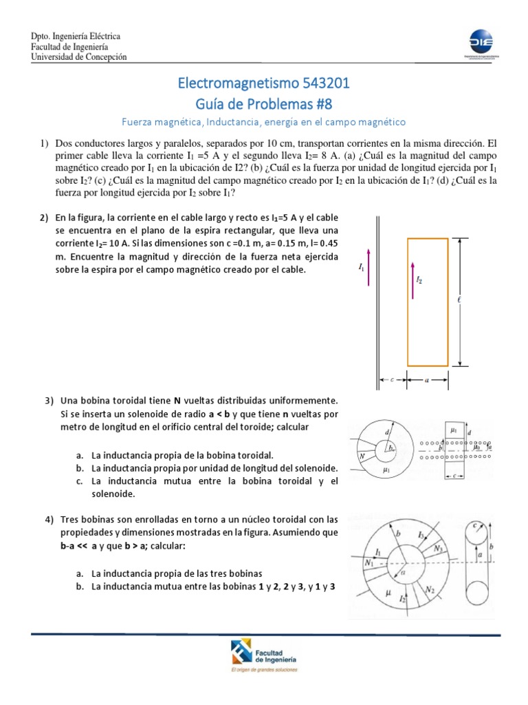 Gu+¡a N8 Inductancia y Energ+¡a en El Campo Magn+®tico | PDF ...