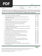 BDI-II - Manual de Correção | PDF | Depressão | Especialidades médicas