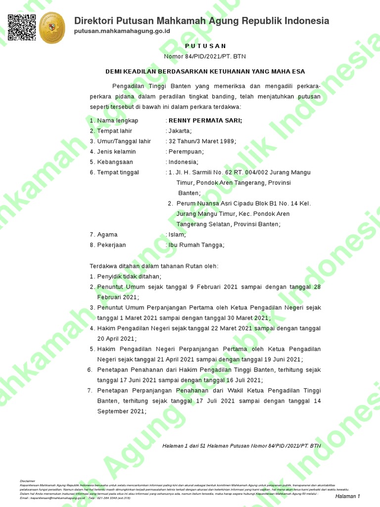 PT BTN 20211012 | PDF