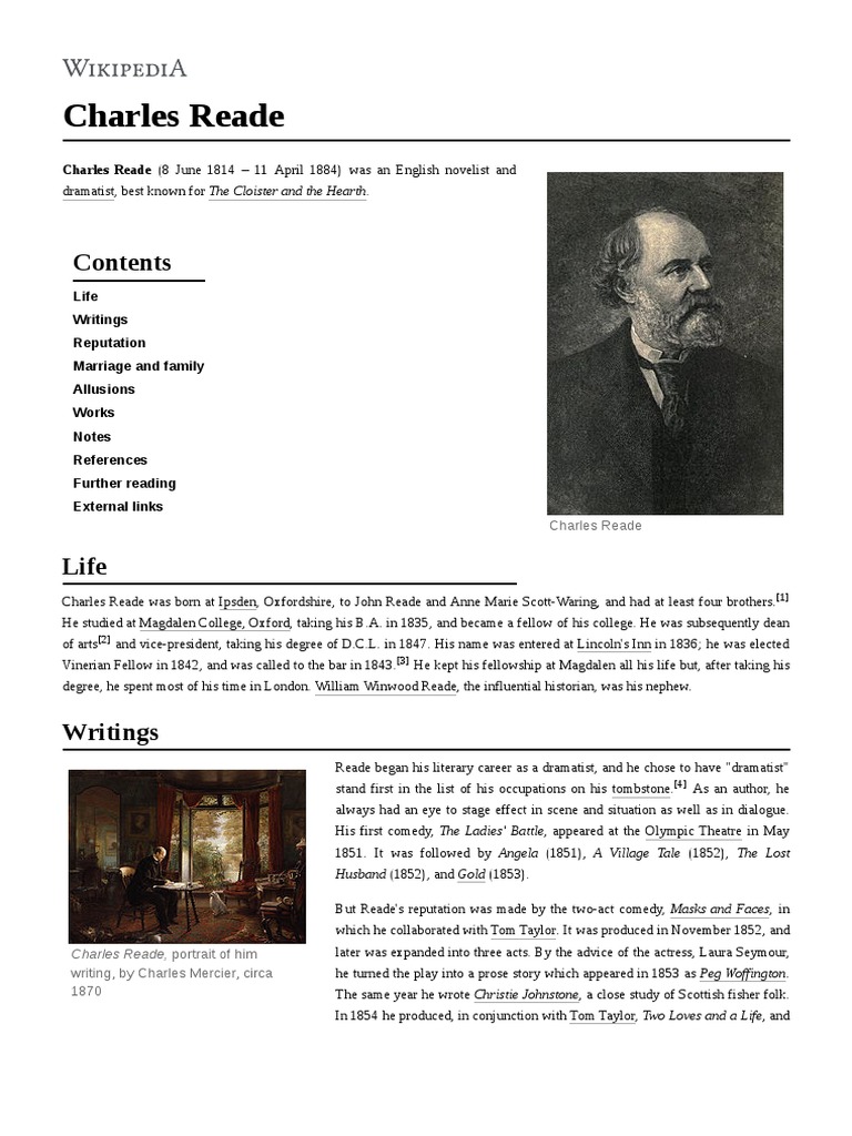 Charles Reade | PDF