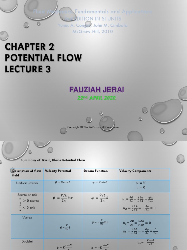 Chapter 2 - Lecture 3 | PDF | Fluid Dynamics | Mechanics